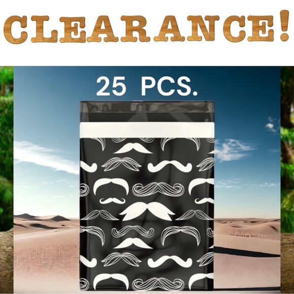 Office | Last One 1x13 Poly Mailers Stylish Mustaches Shipping ...